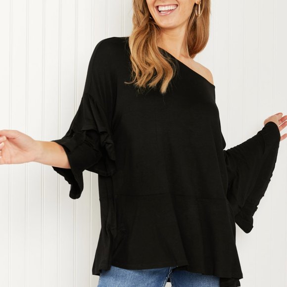 Mittoshop Timeless Beauty Layered Ruffle Sleeve To | Tops | Mittoshop ...